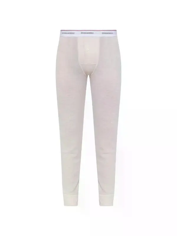 Dsquared2 Ribbed-knit Pajamas - Neutrals