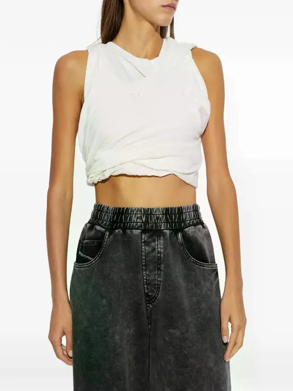 DIESEL® Rucked-up Tank Top In Double-layer Jersey