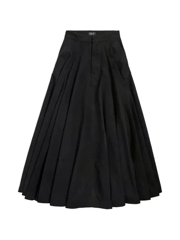 Balenciaga Godet Maxi Skirt - Black