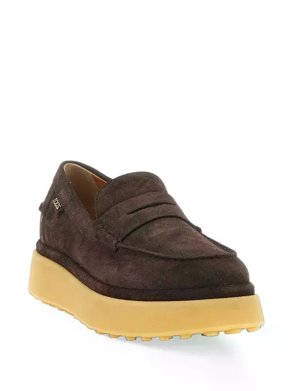 TOD'S Suede Penny Loafers