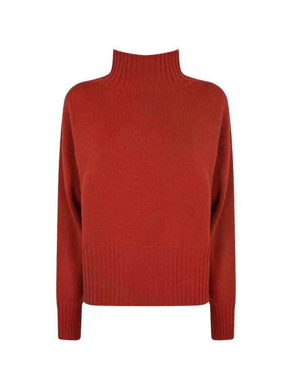 DRUMOHR Ribbed High-neck Sweater - Red