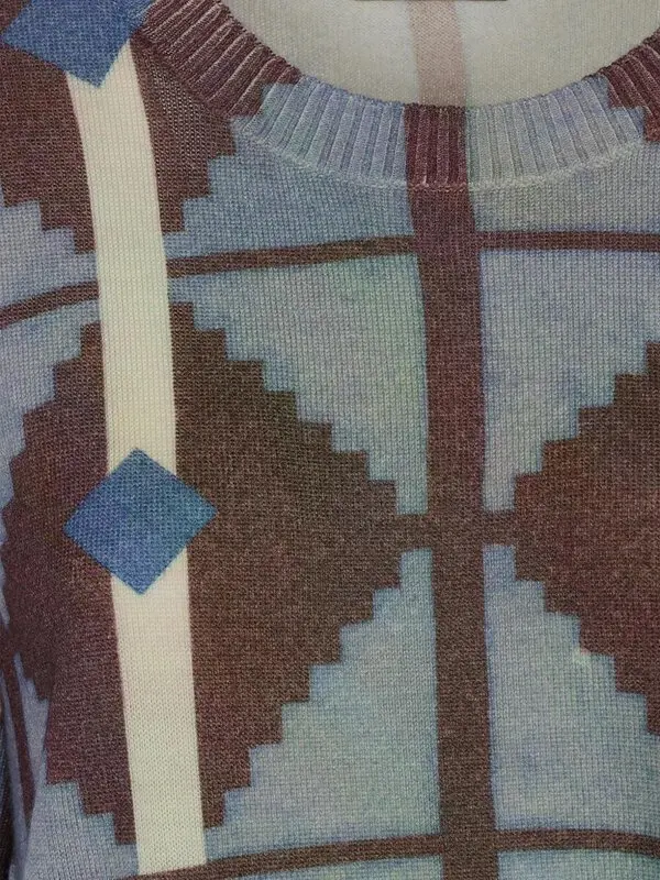 IN BED WITH YOU Geometric-print Sweater