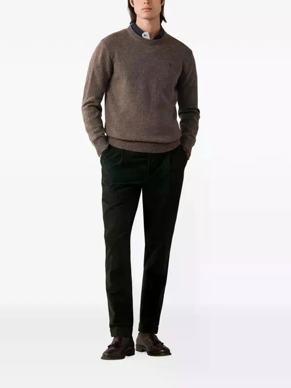 HACKETT LONDON Crew-neck Sweater - Brown