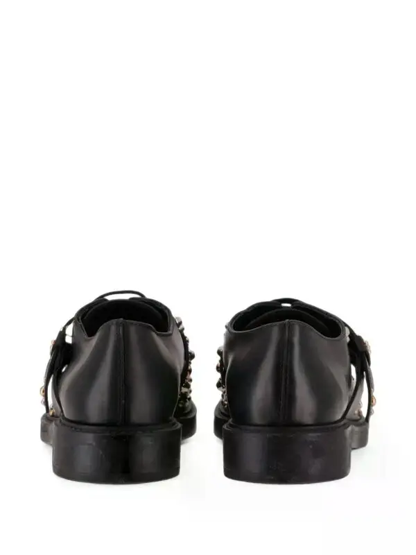 TOD'S Studded Buckled Derby Shoes