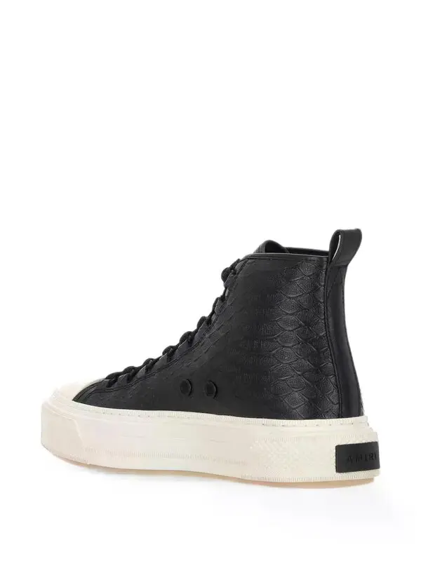 Amiri Python Embossed Ma Court Hi Sneakers