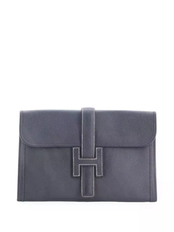 Hermès Jige Epsom Pm Clutch Bag - Blue