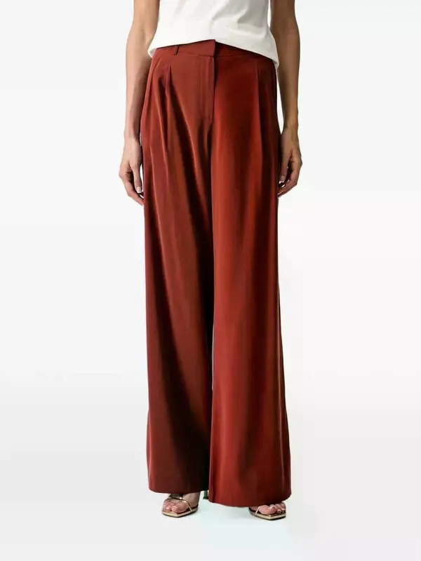 MORGAN Pleated Wide-leg Trousers