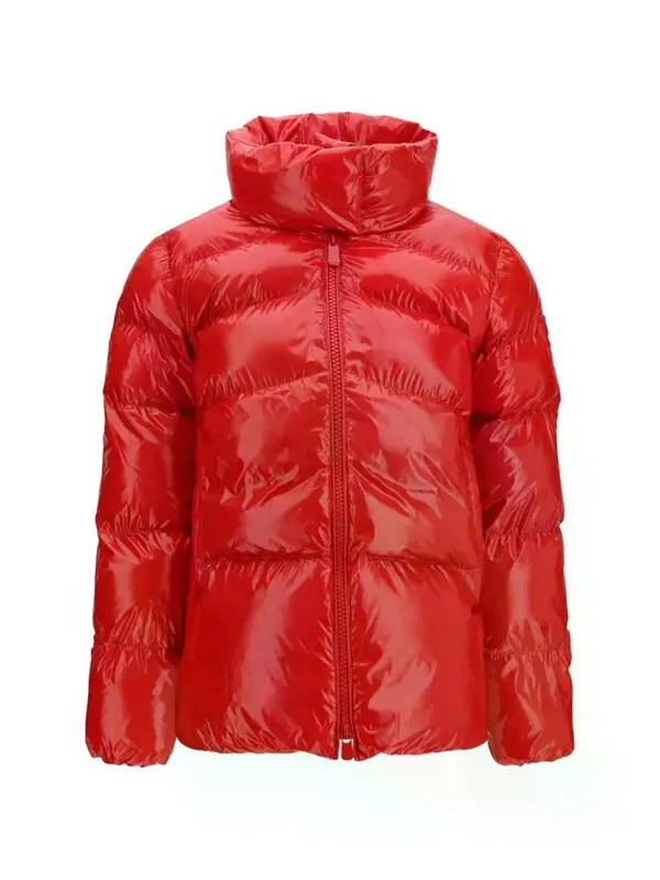 Pinko Quilted High-neck Down Jacket - Red