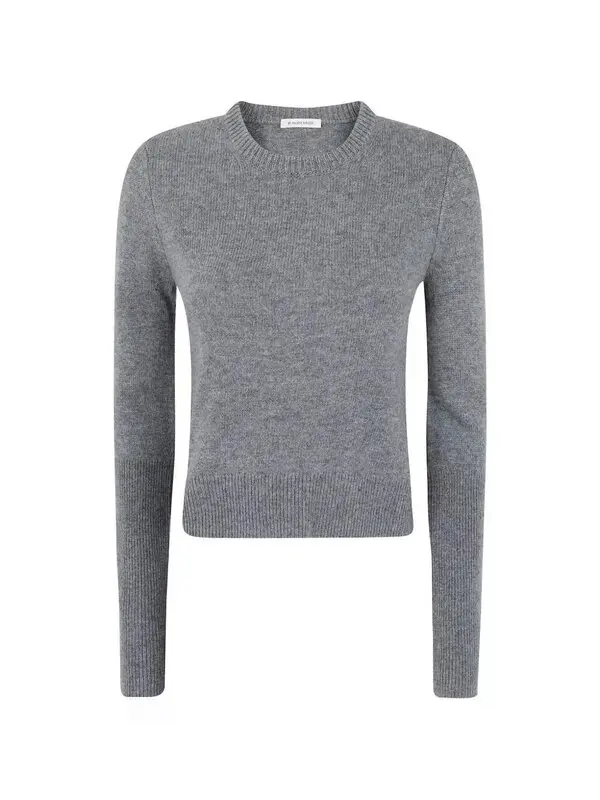 BY MALENE BIRGER Hannah Round-neck Wool Sweater - Grey