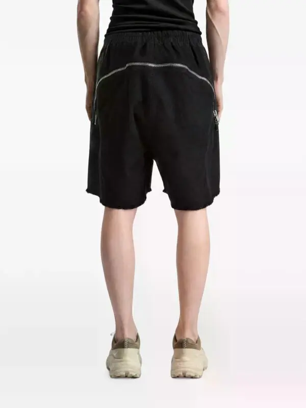 Rick Owens Raw-edge Zip-detail Shorts