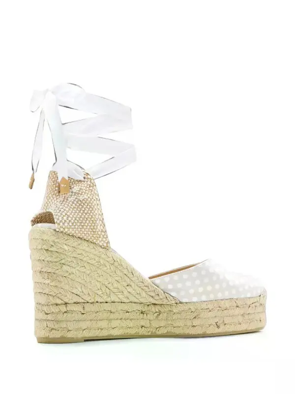 CastaÑer Carina Polka-dot Wedge Espadrilles