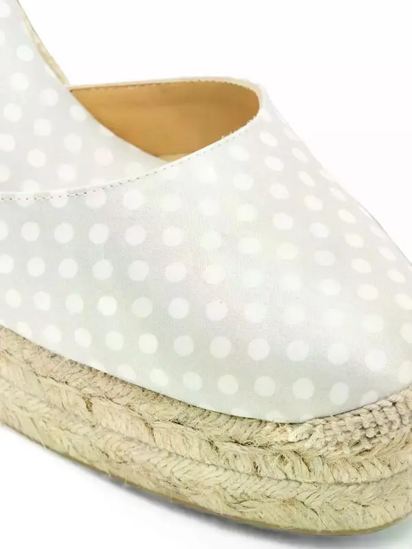 CastaÑer Carina Polka-dot Wedge Espadrilles