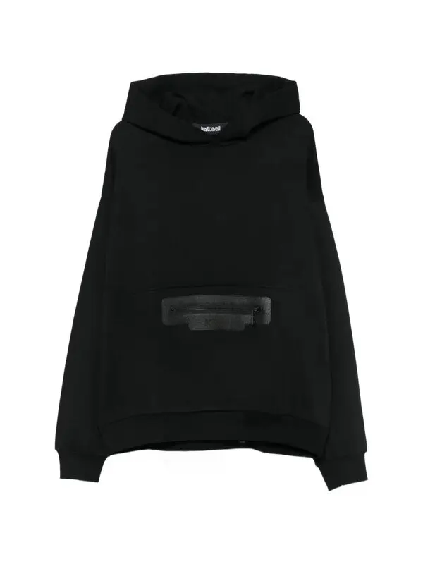 Just Cavalli Patch-pocket Hoodie - Black