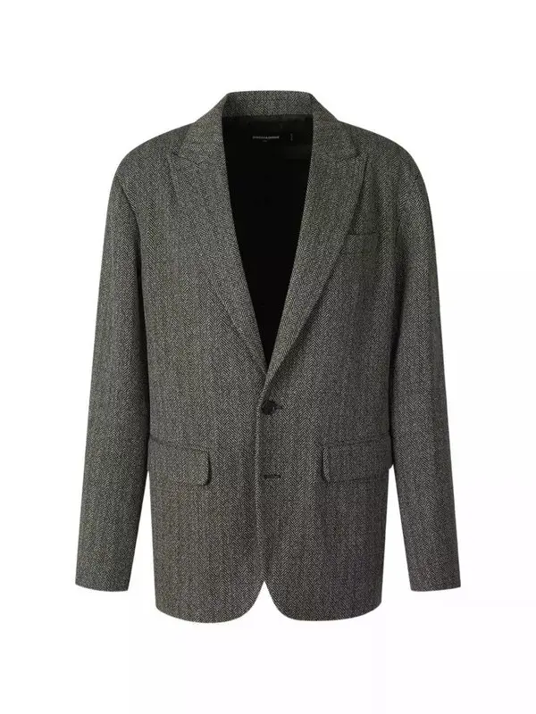 Dsquared2 Herringbone-pattern Blazer - Grey
