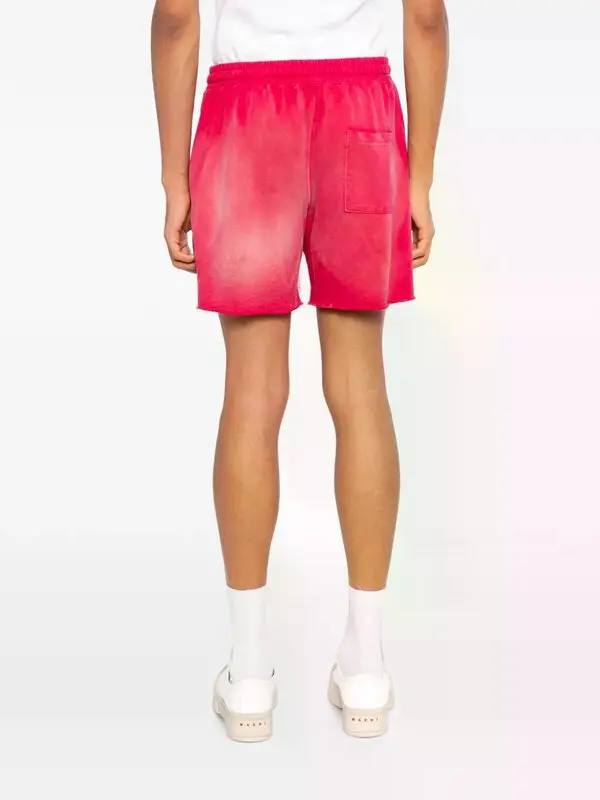 MOOJI MOOJI Faded Raw-edge Shorts