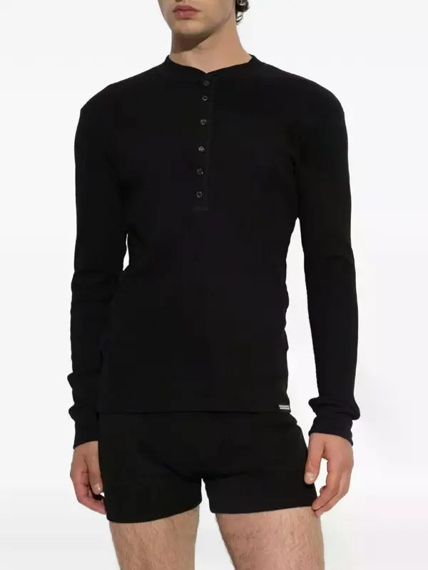Dsquared2 Ribbed-knit Long-sleeve T-shirt
