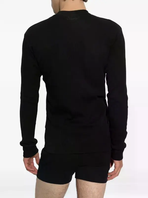 Dsquared2 Ribbed-knit Long-sleeve T-shirt
