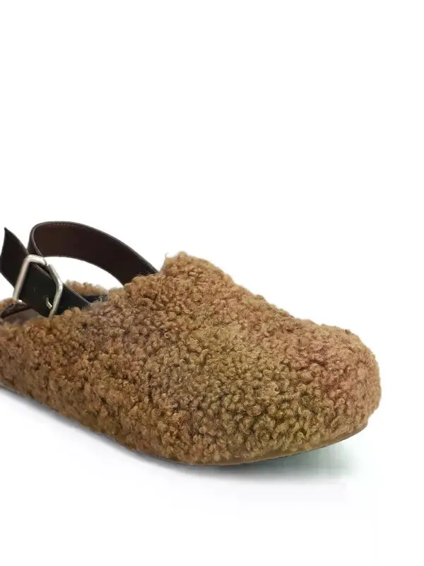 VIC MATIE Boho Teddy Shearling-effect Slippers