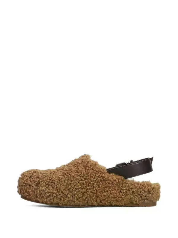 VIC MATIE Boho Teddy Shearling-effect Slippers