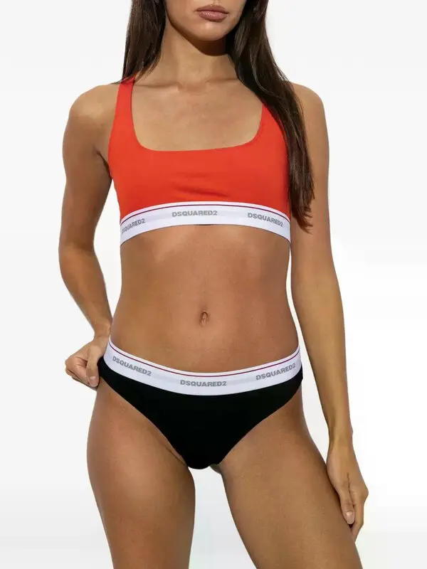 Dsquared2 Logo-underband Racerback Bra