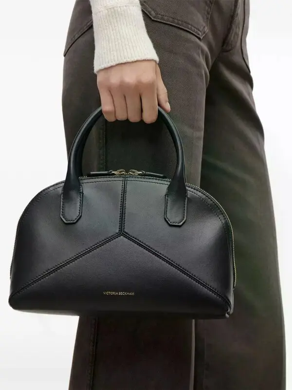Victoria Beckham Small Doctor Leather Tote Bag - Black