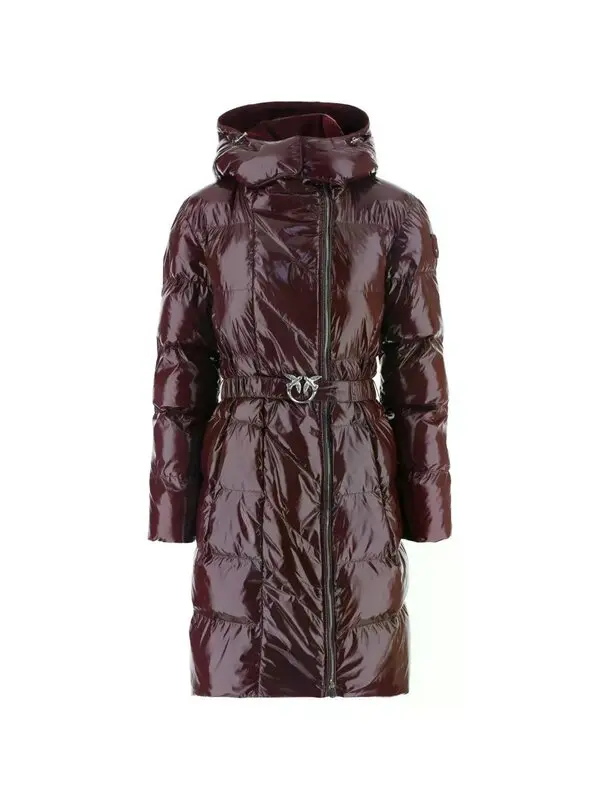 Pinko Love Birds Belted Quilted Coat