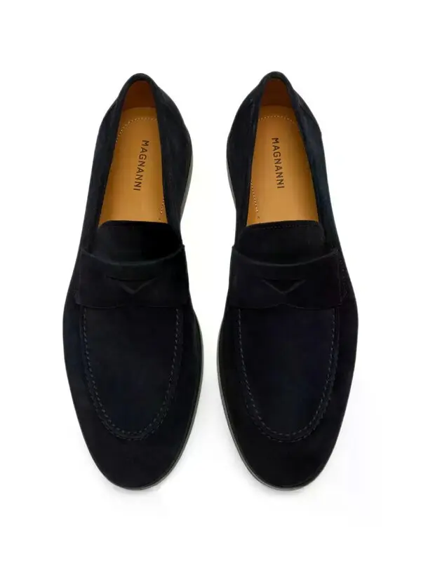 Magnanni Suede Penny Loafers