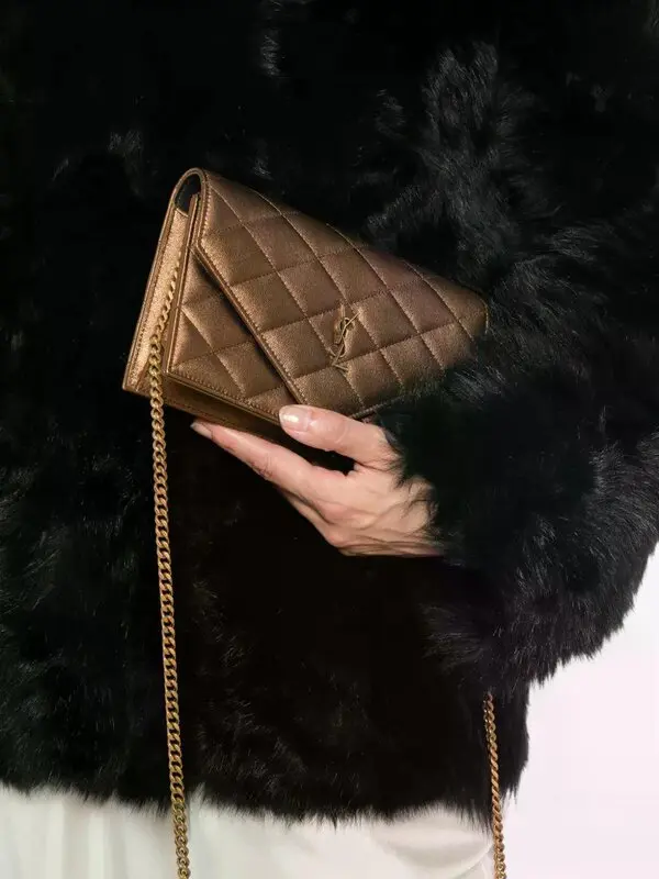 Saint Laurent Quilted Leather Bag