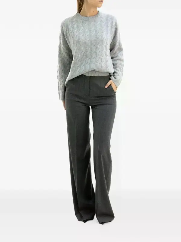 LISA YANG Cable-knit Sweater - Grey