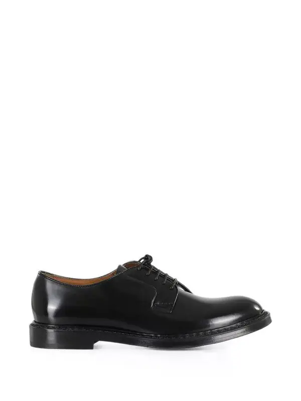 DOUCAL'S Blake Almond-toe Leather Derby Shoes - Black