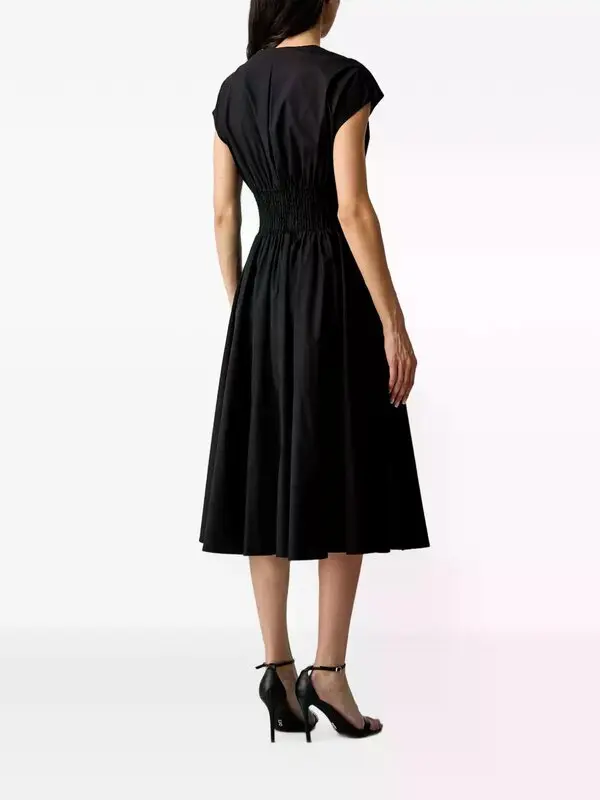 MORGAN Buckle-detail Flared Midi Dress