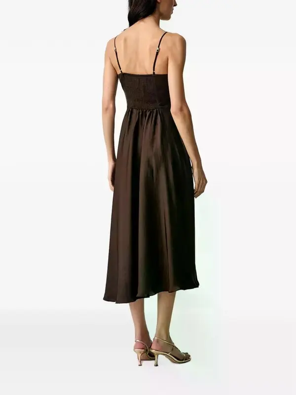 MORGAN Embellished Gathered Midi Dress