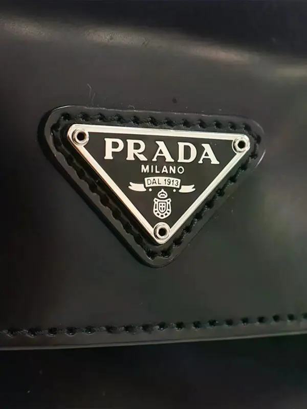 Prada Spazzolato Leather Cleo Flap Shoulder Bag