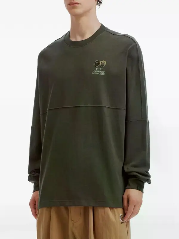 FINGERCROXX Logo-print Panelled Sweatshirt