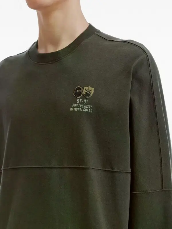 FINGERCROXX Logo-print Panelled Sweatshirt