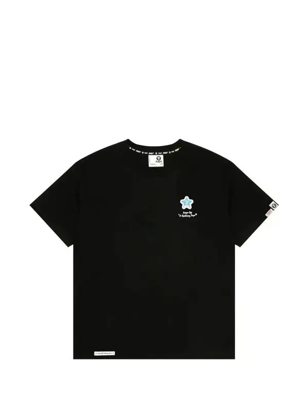 AAPE BY *A BATHING APE Moonface Graphic-print T-shirt - Black