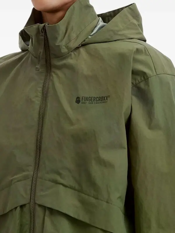 FINGERCROXX Logo-print Hooded Jacket