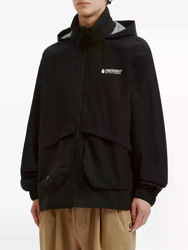 FINGERCROXX Logo-print Hooded Jacket
