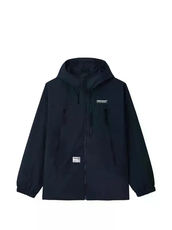 FINGERCROXX Logo-print Hooded Jacket