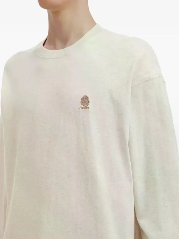 FINGERCROXX Logo-patch Long-sleeve Sweatshirt
