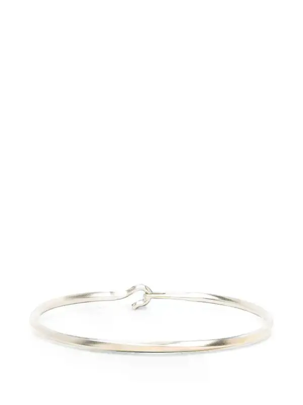Werkstatt:München Side Hook Twisted Bangle - Silver