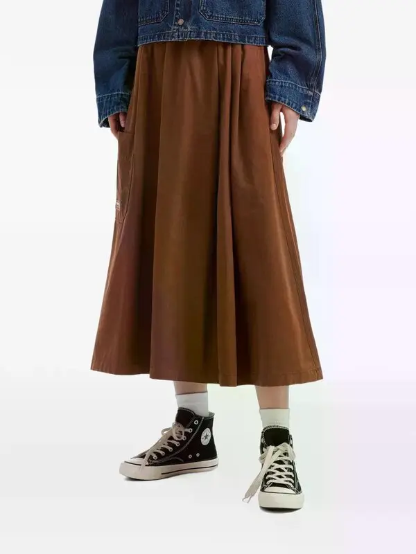 FINGERCROXX Elasticated-waist Midi Skirt