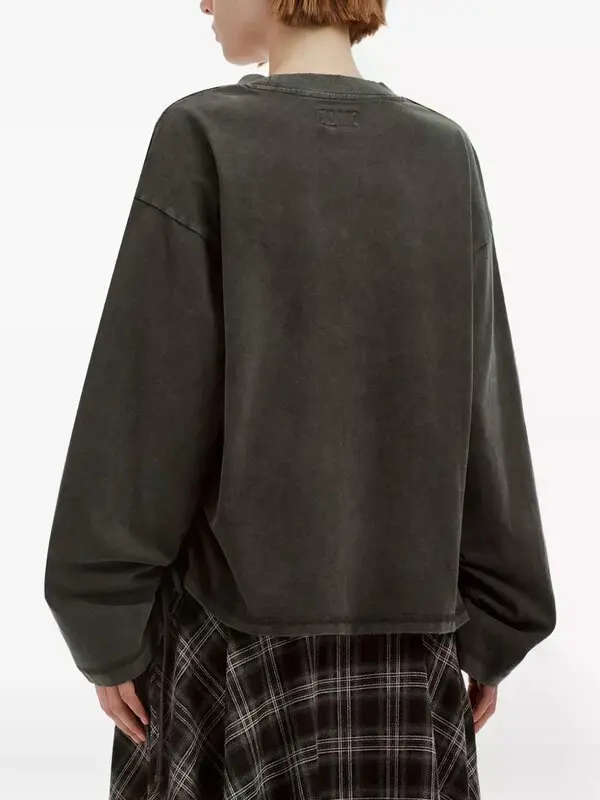 MUSIUM DIV. Logo-print Ruched-side T-shirt