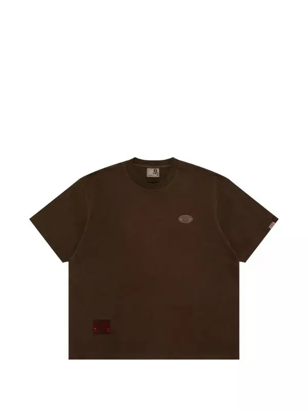 AAPE BY *A BATHING APE Logo-patch T-shirt - Brown