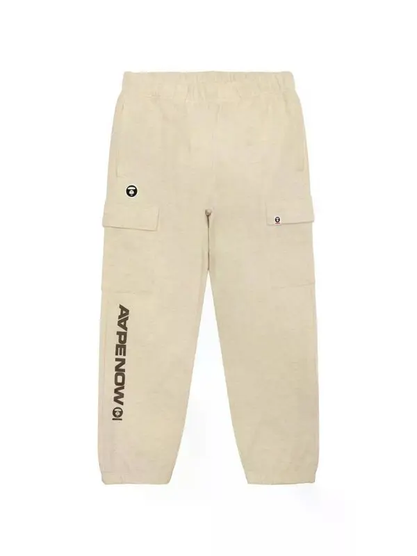 AAPE BY *A BATHING APE Aapenow Moonface Logo-print Cargo Track Pants