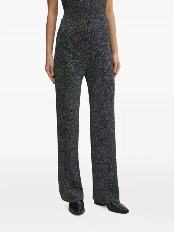 BENETTON Metallic Trousers - Black