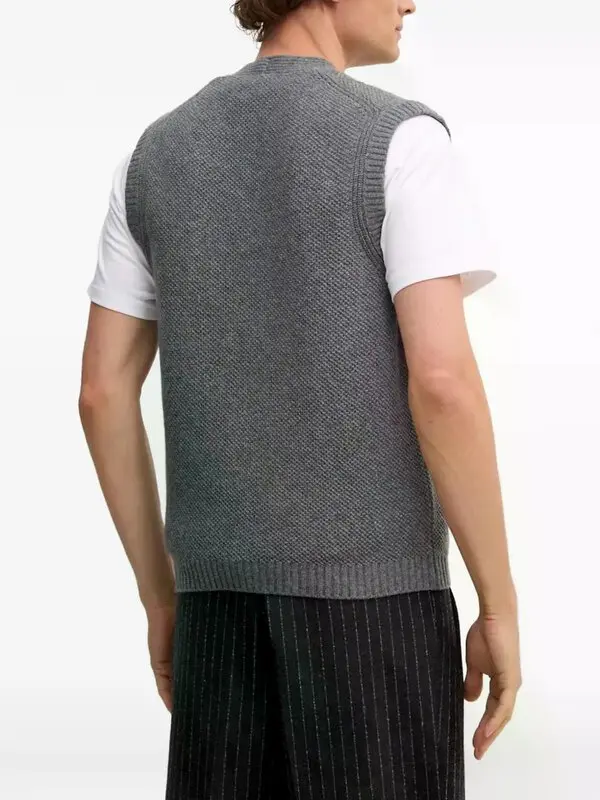 BENETTON Buttoned Knitted Vest