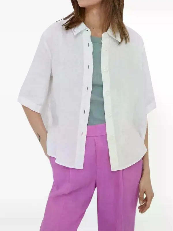 BENETTON Short Sleeve Shirt - White