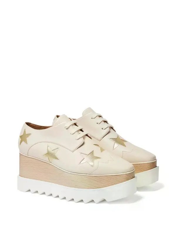 Stella McCartney Metallic Star Elyse Platform Shoes