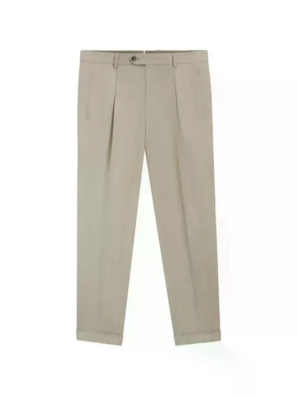 BOSS Pleated Turn-up Tailored Trousers